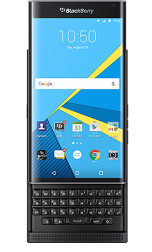 BlackBerry Priv Android secure smartphone with 5.4" dual-curved screen ...